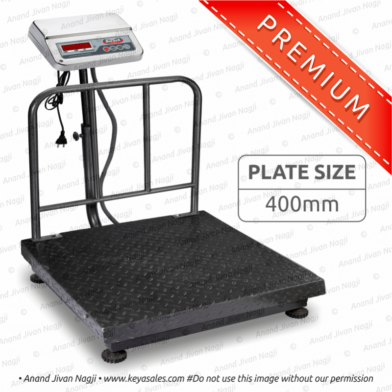 400 x 400mm MS Platform Scale 6v. Premium